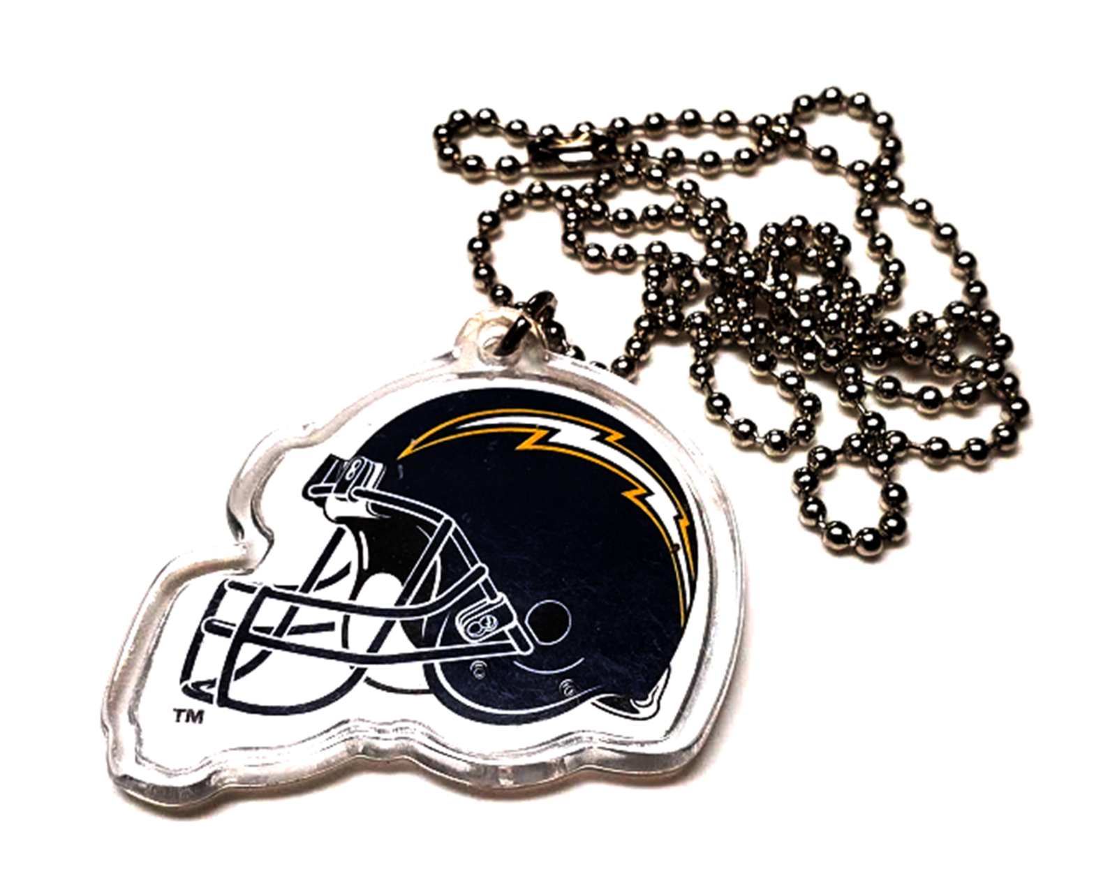 SAN DIEGO CHARGERS PENDANT 21" CHAIN DIECUT HELMET 2 SIDE LICENSED NFL ...