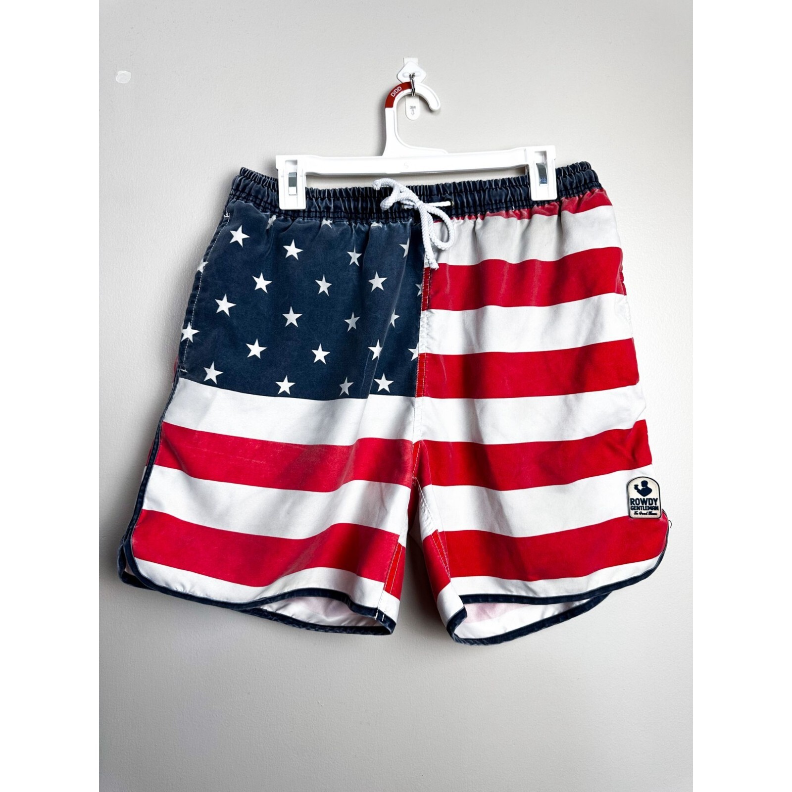 Rowdy Gentleman Classic Swim Trunks American Flag XL - Gem