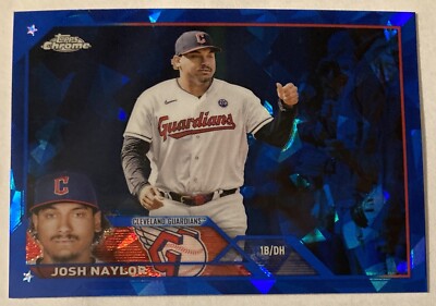 2023 Topps Chrome Sapphire Josh Naylor Image Variation 91 Cleveland ...