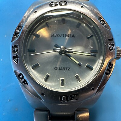 Ravinia 701508 Stainless Steel Silver Tone Ladies Watch NEW BATTERY | eBay