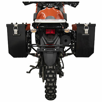 New! Tusk Aluminum Panniers with Pannier Racks Medium Blk-2022 KAWASAKI ...