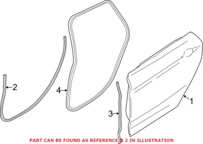 Genuine OEM Rear Door Seal For BMW 328i GT xDrive 330i GT xDrive 335i ...