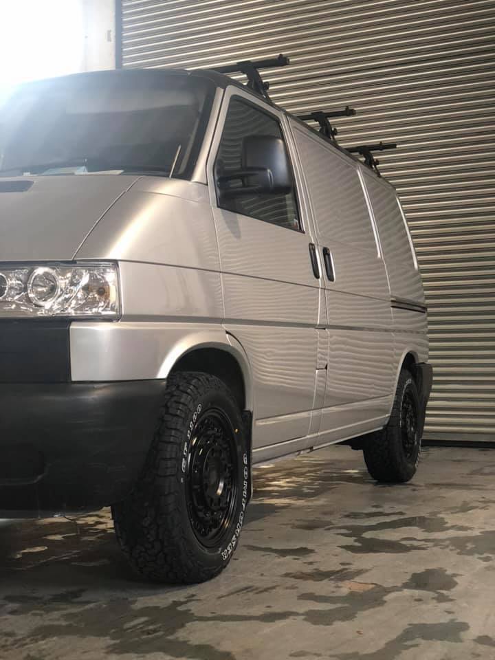 16" VW CADDY T3 T4 MERCEDES VITO 5X112 ALLOY WHEELS ALL TERRAIN TYRES ...