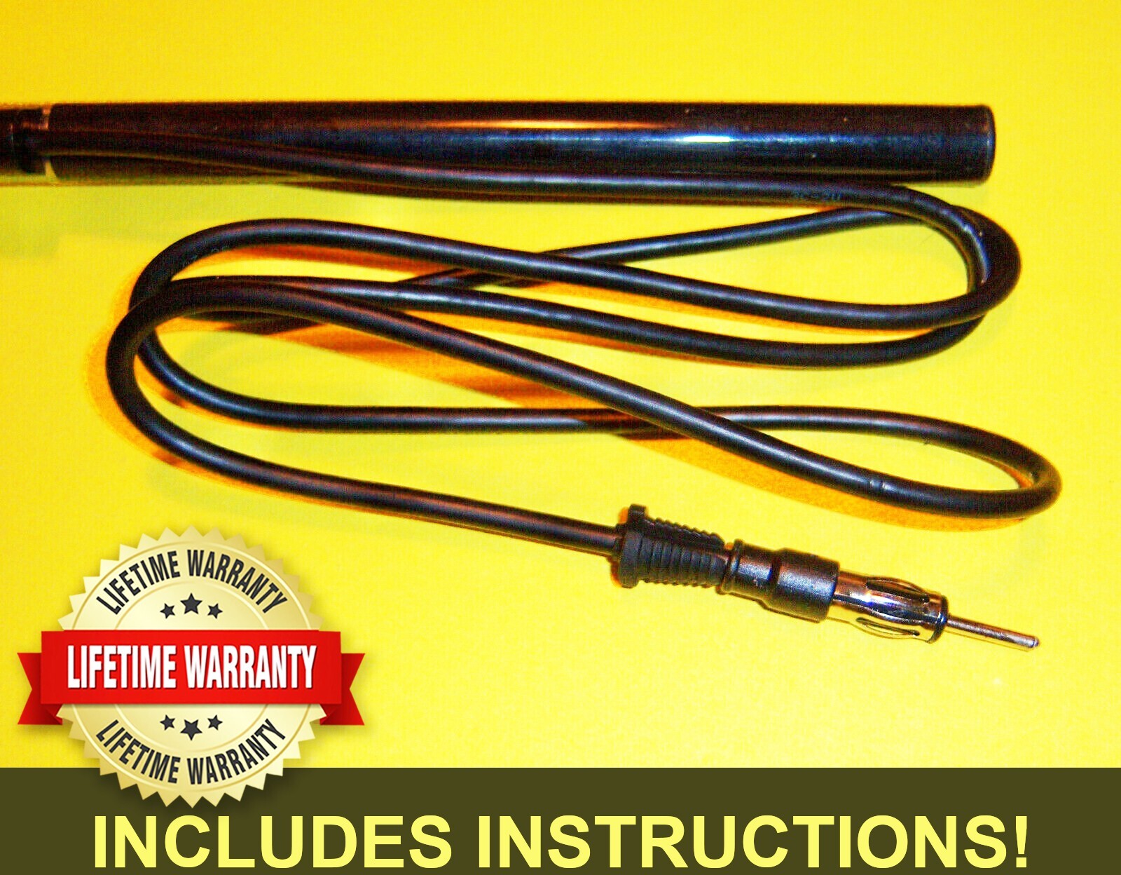 RADIO ANTENNA HIDDEN FENDER STYLE MOUNT FULLY RETRACTABLE 4 SECT ...