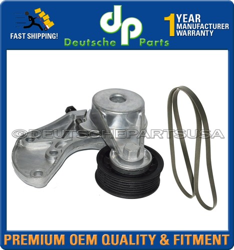 PORSCHE Cayenne Acc. Belt Tensioner Assy. with Roller + Belt ...