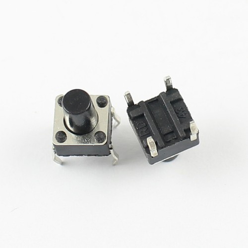 1000Pcs Momentary Tactile Tact Push Button Switch 4 Pin DIP 6x6x8mm ...