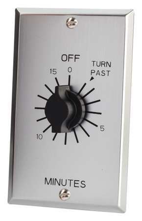 Time Switch in Wall Spring Wound Single Pole 1hp 0-15 Minutes Tork ...