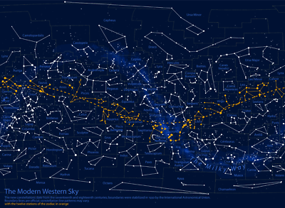 Constellation Map Modern Day