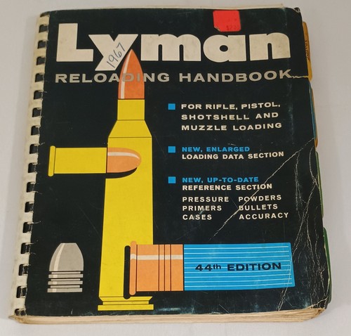 LYMAN Reloading Handbook 44th Edition 1967 Spiral Paperback | eBay