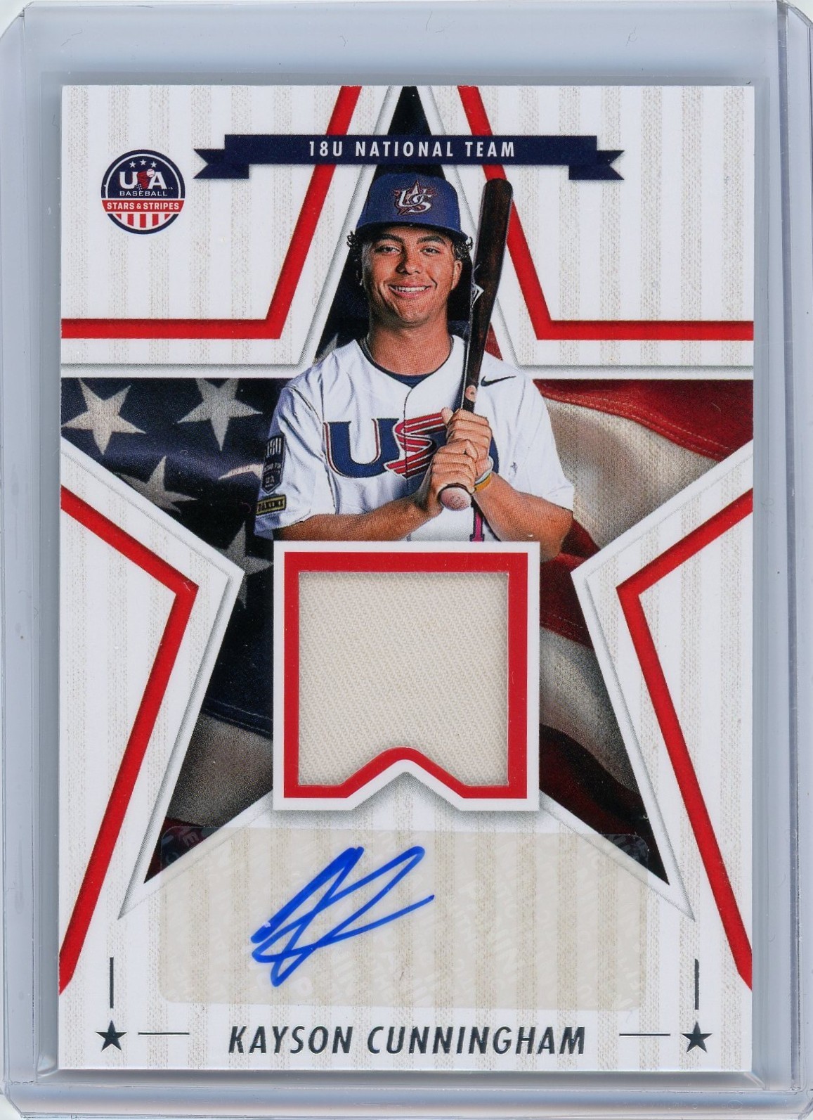 2025 Panini Stars and Stripes - Stars and Stripes Signature Materials Kayson Cunningham #SSM-KC ...