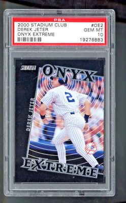 2000 Topps Stadium Club Onyx Extreme DEREK JETER #OE2 PSA 10 GEM MT ...