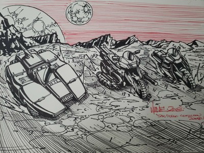 Alex Milne Original Artwork 2008 SIGNED Transformers Comic Book Artist ...