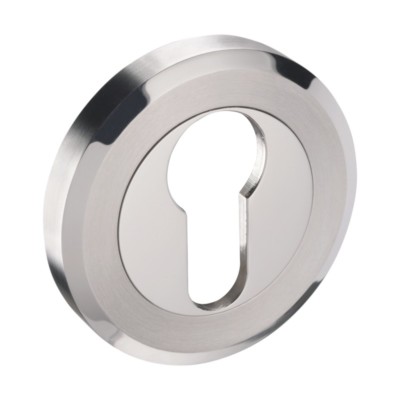 Key Hole Cover Escutcheon Euro Profile Door Lock Covers 50 mm Polished ...