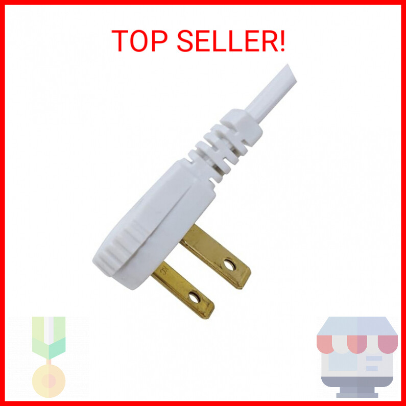 SlimLine 2235 Indoor Flat Plug Extension Cord, 3 Foot Cord, Right ...