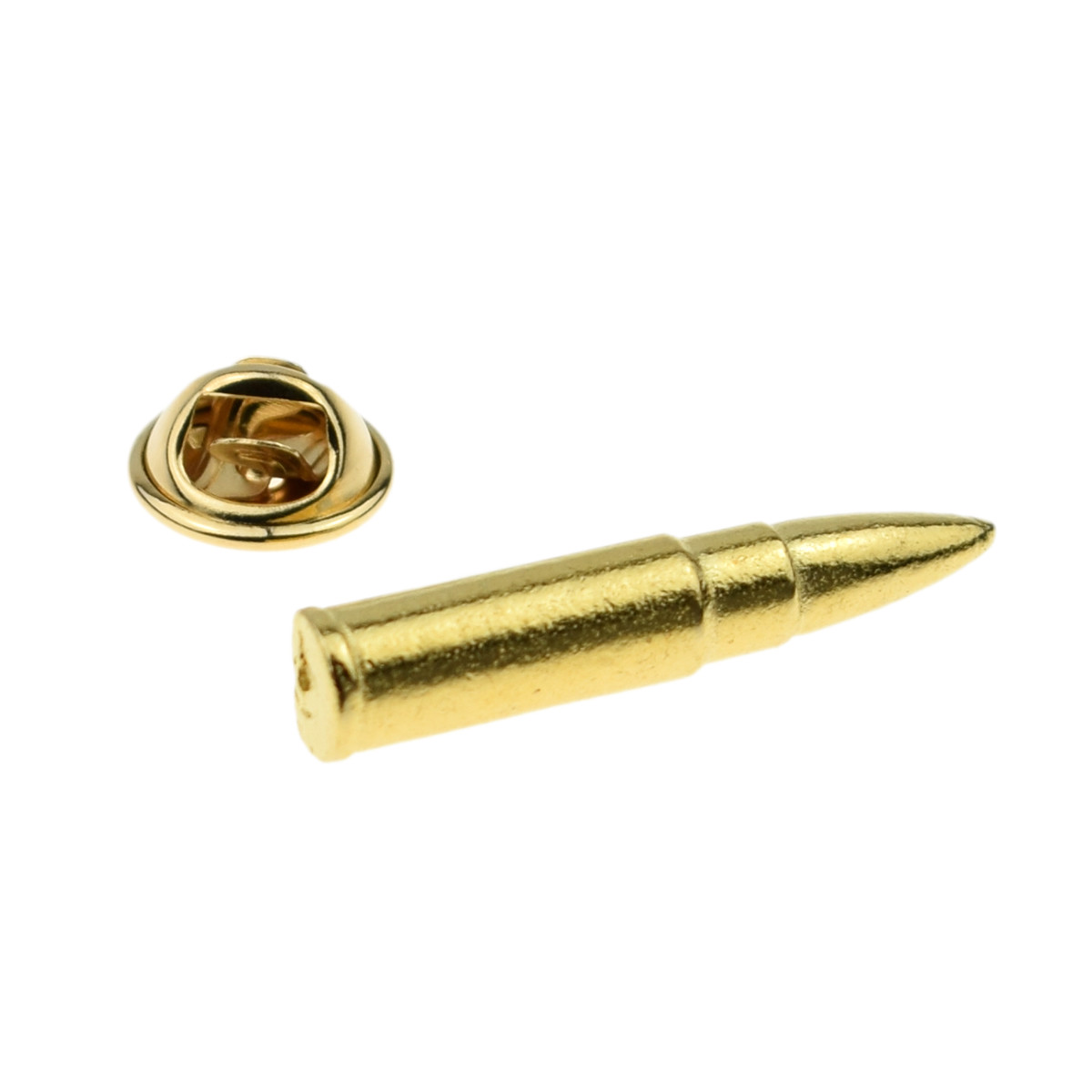 Gold Plated English Pewter Bullet Lapel Pin Badge XWTP114 | eBay