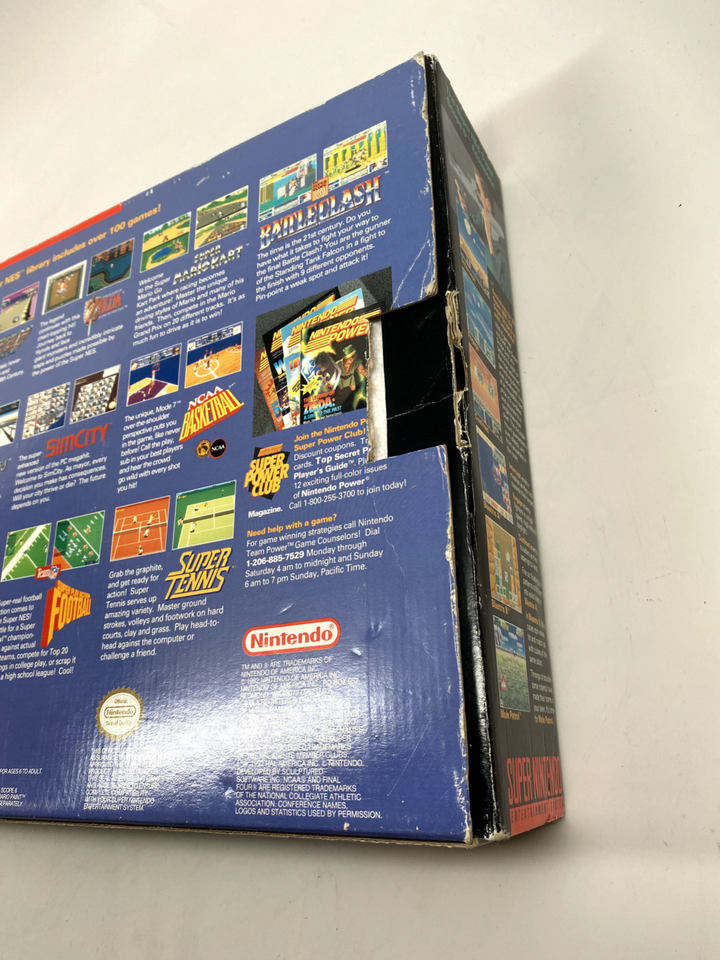 Super NES Super Set Super Nintendo SNES Console w Original Box - Tested ...