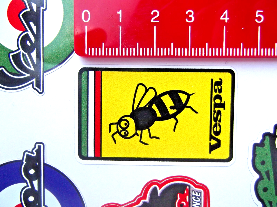 5 SHEETS VESPA LAMBRETTA SKA MOD scooter STICKERS OR CHOOSE ANY 5 ...