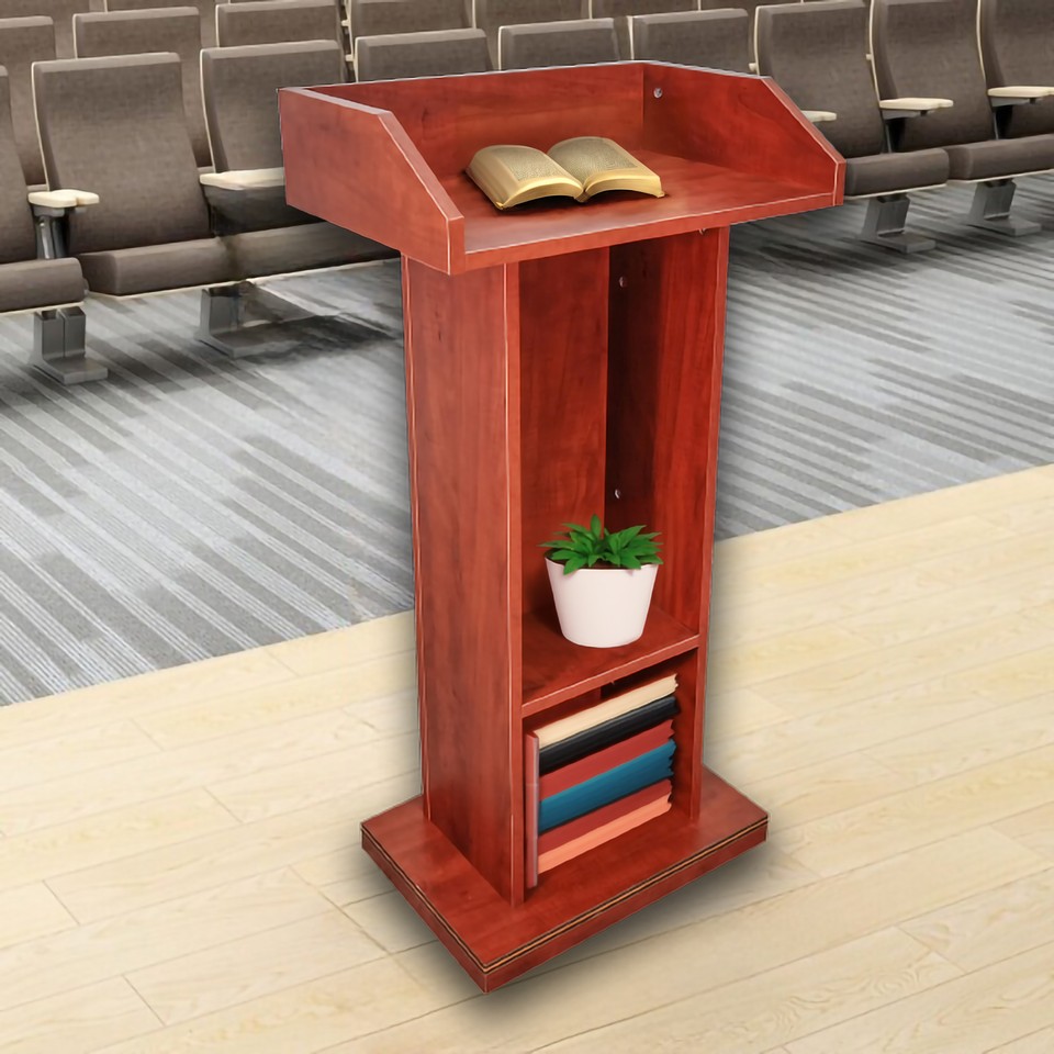 Podium Wood Deluxe Reception Lectern Debate Church Pulpit Funeral Hotel ...