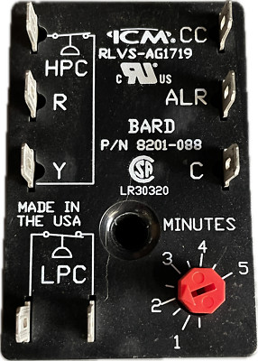 Bard Compressor Control ICM Controls Module Time Delay 8201-088 | eBay