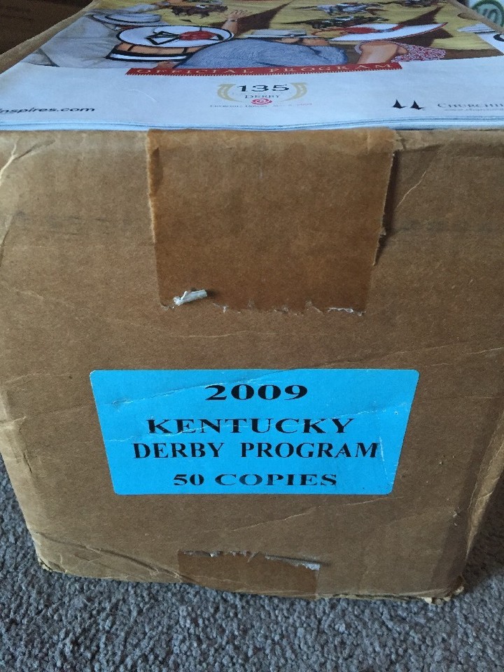 2009 KENTUCKY DERBY OFFICIAL PROGRAM MINT FROM CASE MINE THAT BIRD ...