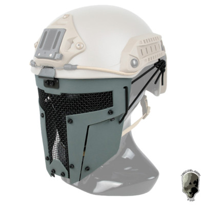 TMC Paintball Mask Full Face Mesh SPT Airsoft Mask Steel FAST Helmet ...