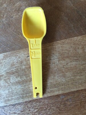 Vintage Tupperware Yellow Replacement Measuring Spoon 1 TSP | eBay