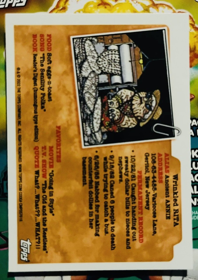 NAT NERD 2022 Topps Chrome Garbage Pail Kids Series 5 #172a | eBay