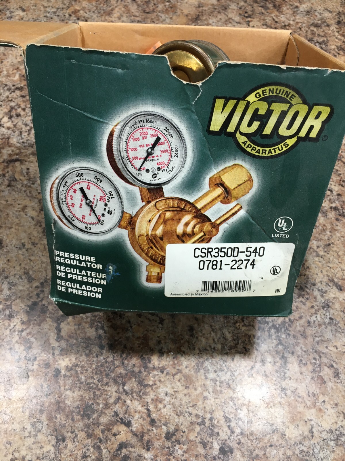 Victor Technologies 0781-2274 CSR350D-540 Oxygen Regulator | eBay