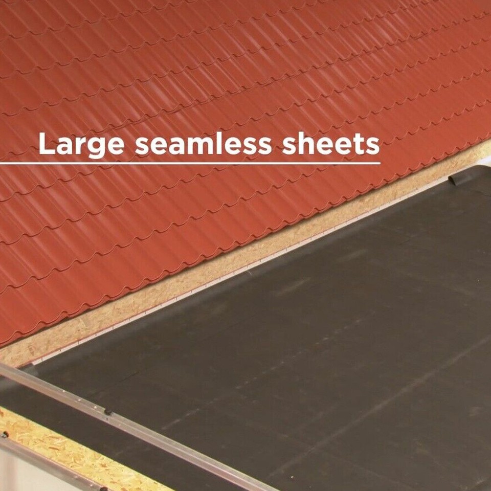 Thick Rubber Roofing Membrane EPDM Sheet Roll Flat Roof Shed Rubber ...