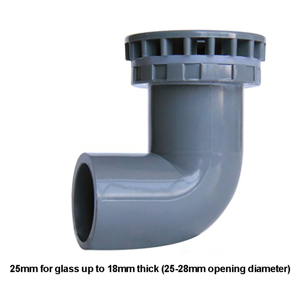 90 Elbow PVC Fish Pond Filter Fittings Tank Connectors Drain Fittings ...