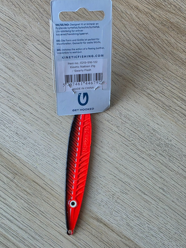 Kinetic Nakken Küstenblinker Meerforellenblinker 21g Swarty Flash (3 v ...