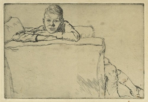 Roland Batchelor (1889-1990) - Etching - Portrait Of A Seated Boy | eBay