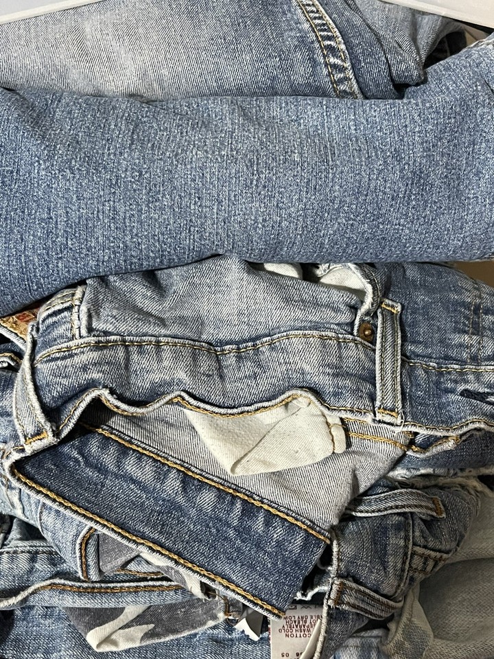 Craft Denim 18 POUNDS Jeans for Scrap Crafts DIY purses bags Upcycle ...