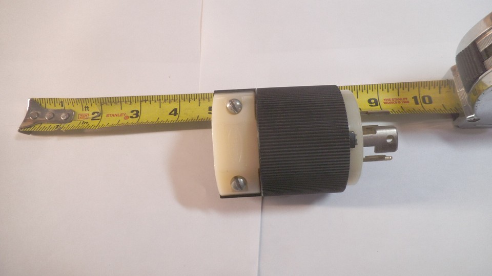 Hubbell 30 amp 3 phase 120 / 208 twist lock 4 pole plug, 2811, NEMA L21 ...