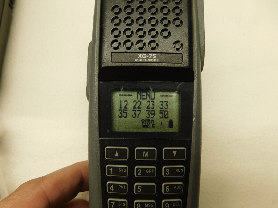 Harris XG-75P UHF 378-470mhz P25 Digital Portable Radio W/AES, DES ...