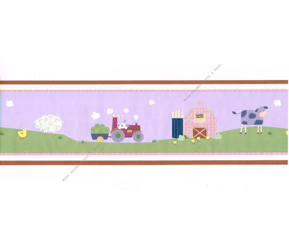 Farm Animals Wallpaper Border