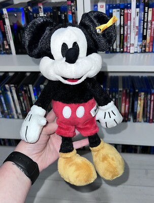 Disney Parks World Steiff Germany Mickey Mouse Plush Stuffed Animal Toy ...