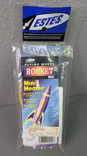 Estes Mini Meanie Flying Model Rocket - New | eBay