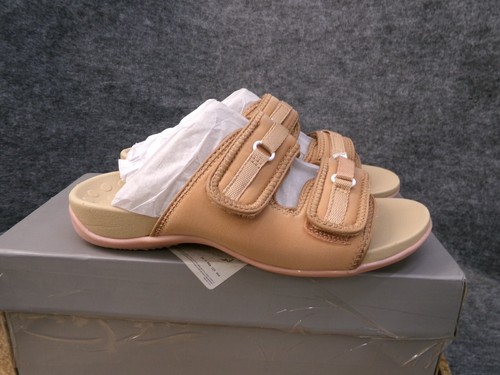Vionic Sarah Two Strap Slide Sandals Womens Size 6.5 M Salmon Hook Loop ...