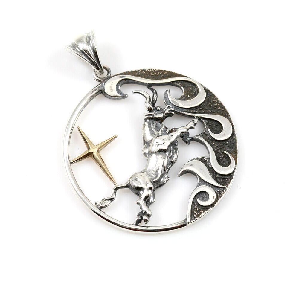Taurus Zodiac Sign Sterling Silver Pendants Charm with Golden Star | eBay