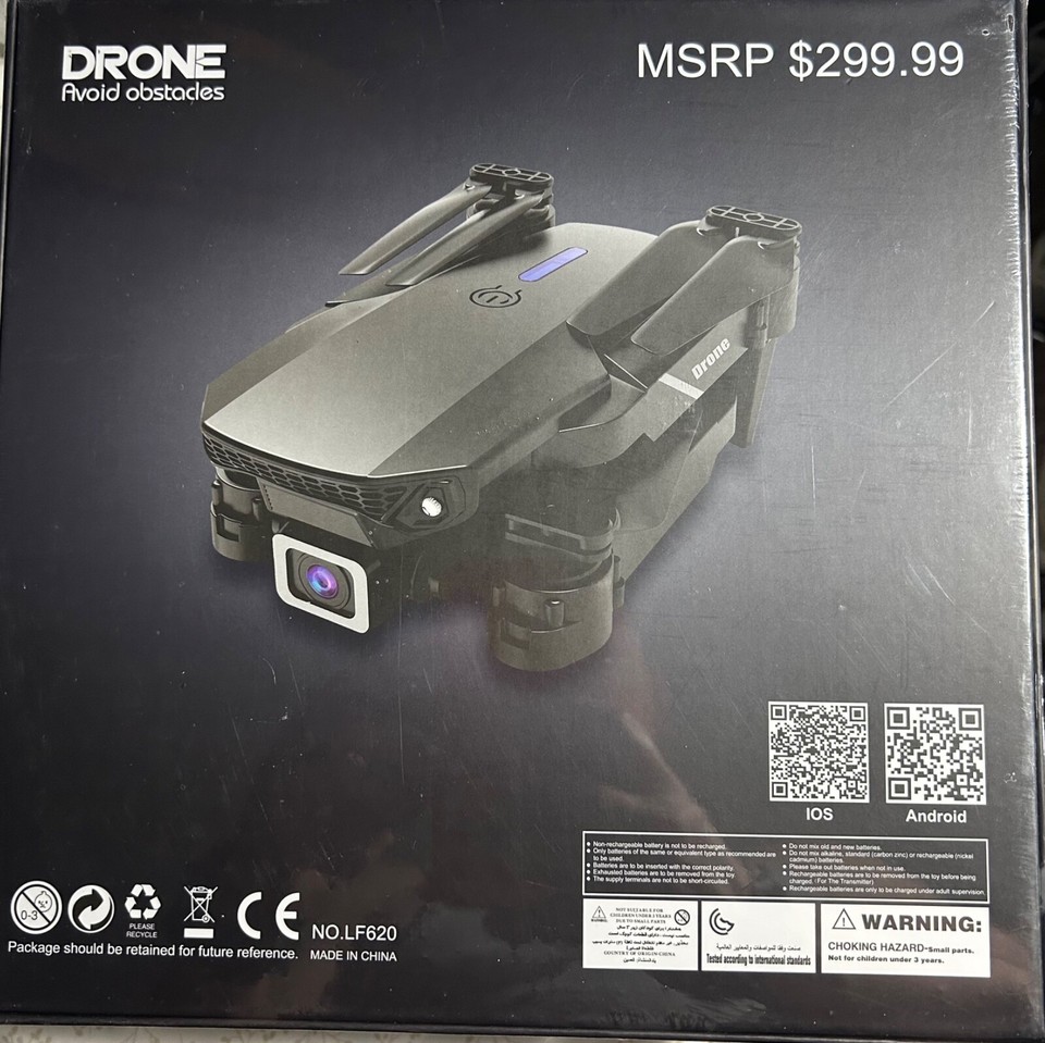 NEW Myshle LF620 Foldable SMS Drone with 4K HD Camera, Black | eBay