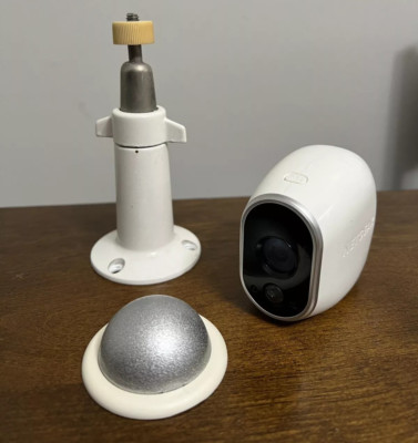 Arlo VMC 3030 Camera With 4 New Batteries Mount and Magnetic Stand | eBay