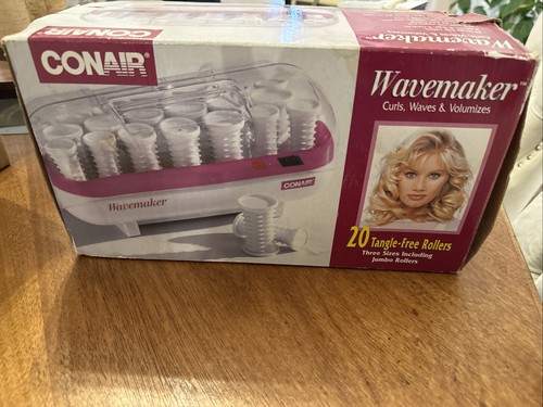 Conair Wavemaker Hot Rollers Curl Volume Set 20 Tangle-Free Jumbo ...