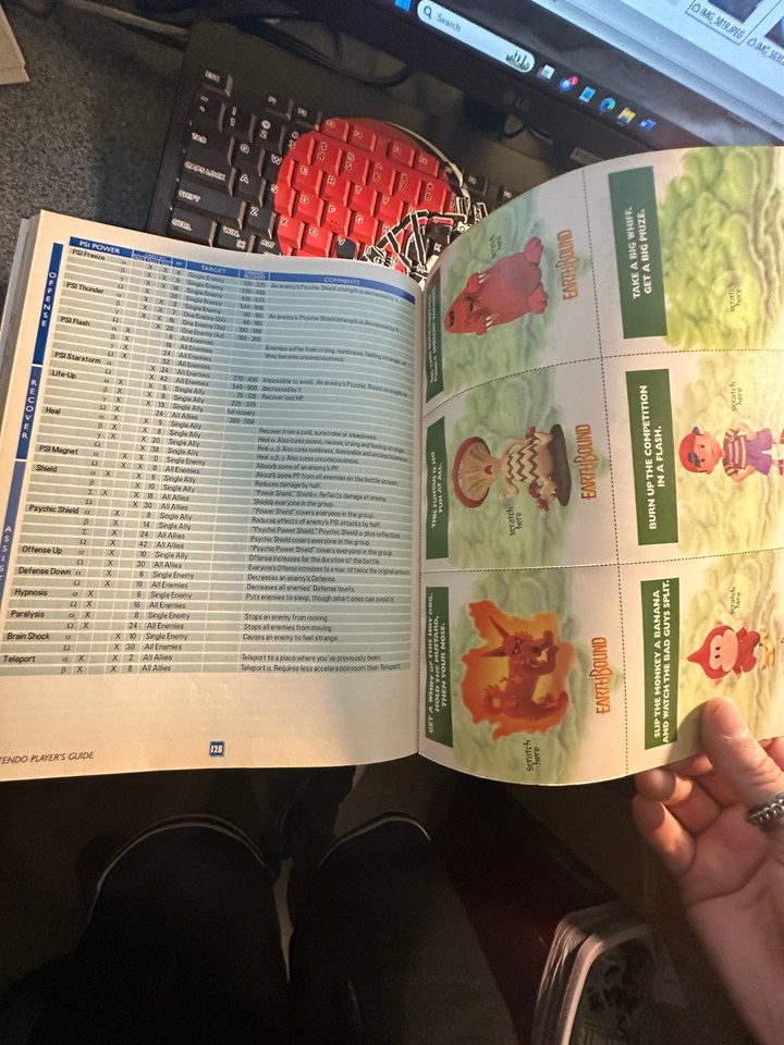 Earthbound Super Nintendo (SNES) Complete in Box CIB Guide w/ Scratch ...