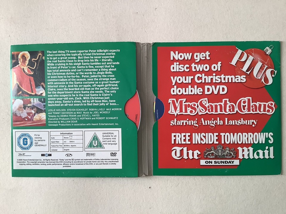 Santa Who & Mrs Santa Claus Double DVD Originally Released by the Daily ...