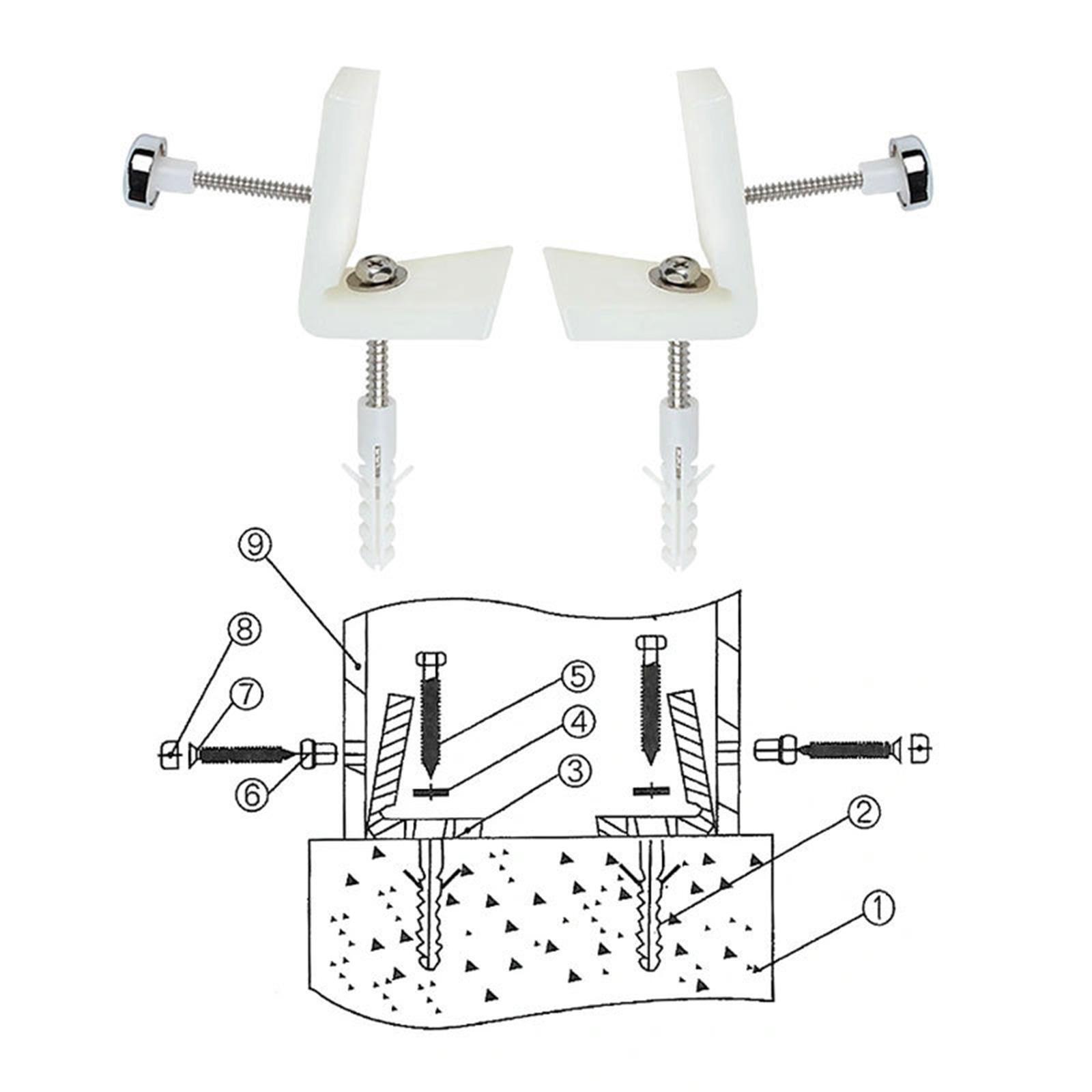 Bathroom Fitting Kits Universal Bolt Set Essentials Fitting | eBay UK