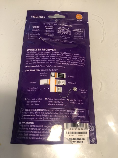 littleBits Wireless Receiver W11 to Remote Activate for sale online | eBay