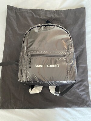 YSL Saint Laurent men’s/ unisex Nuxx backpack, black nylon, brand new ...