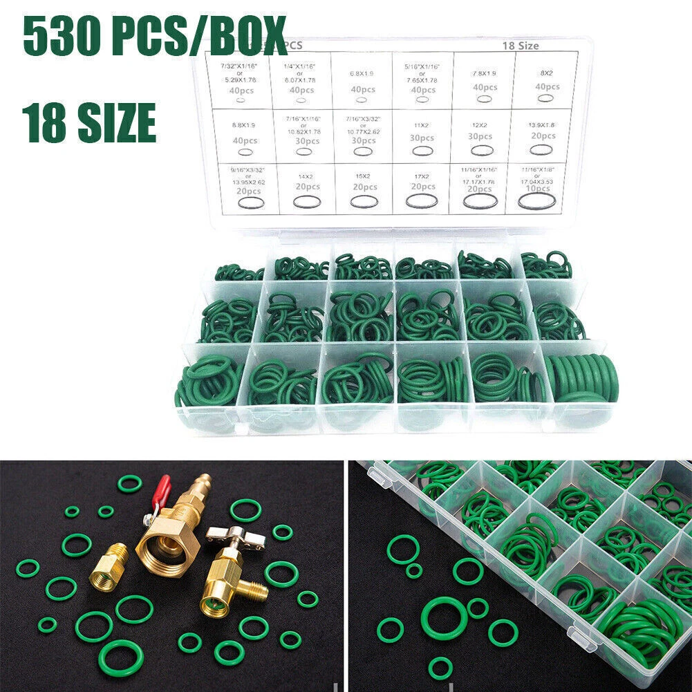 530x O-Ring Assortment Set A/C System R134a Automotive Seal Rubber ...