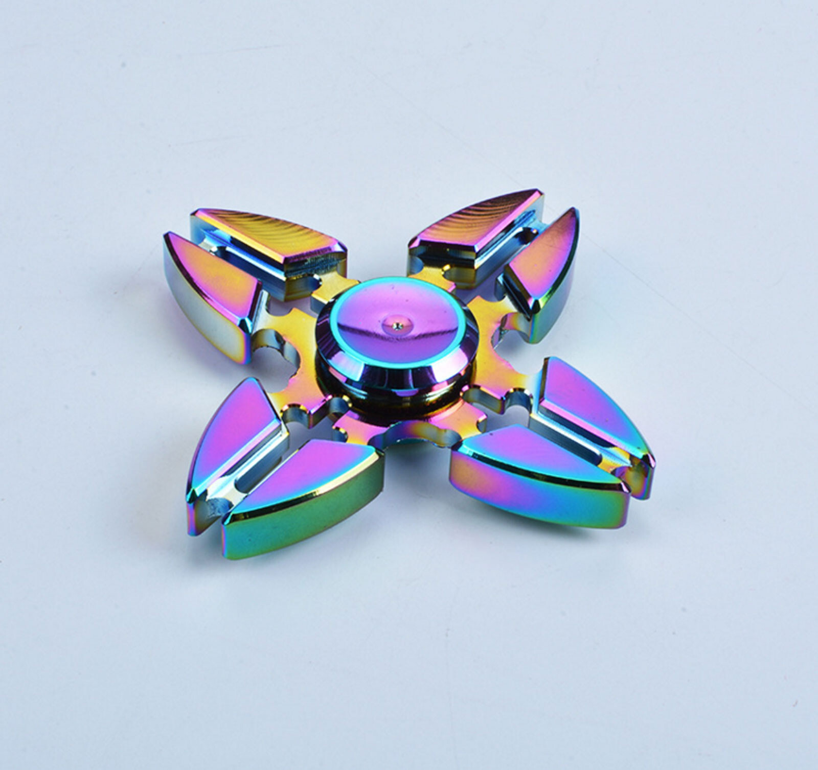 Hand 4 SIDE FIDGET Spinner Ball Desk Toy EDC ADHD Stuffer Stocking ...